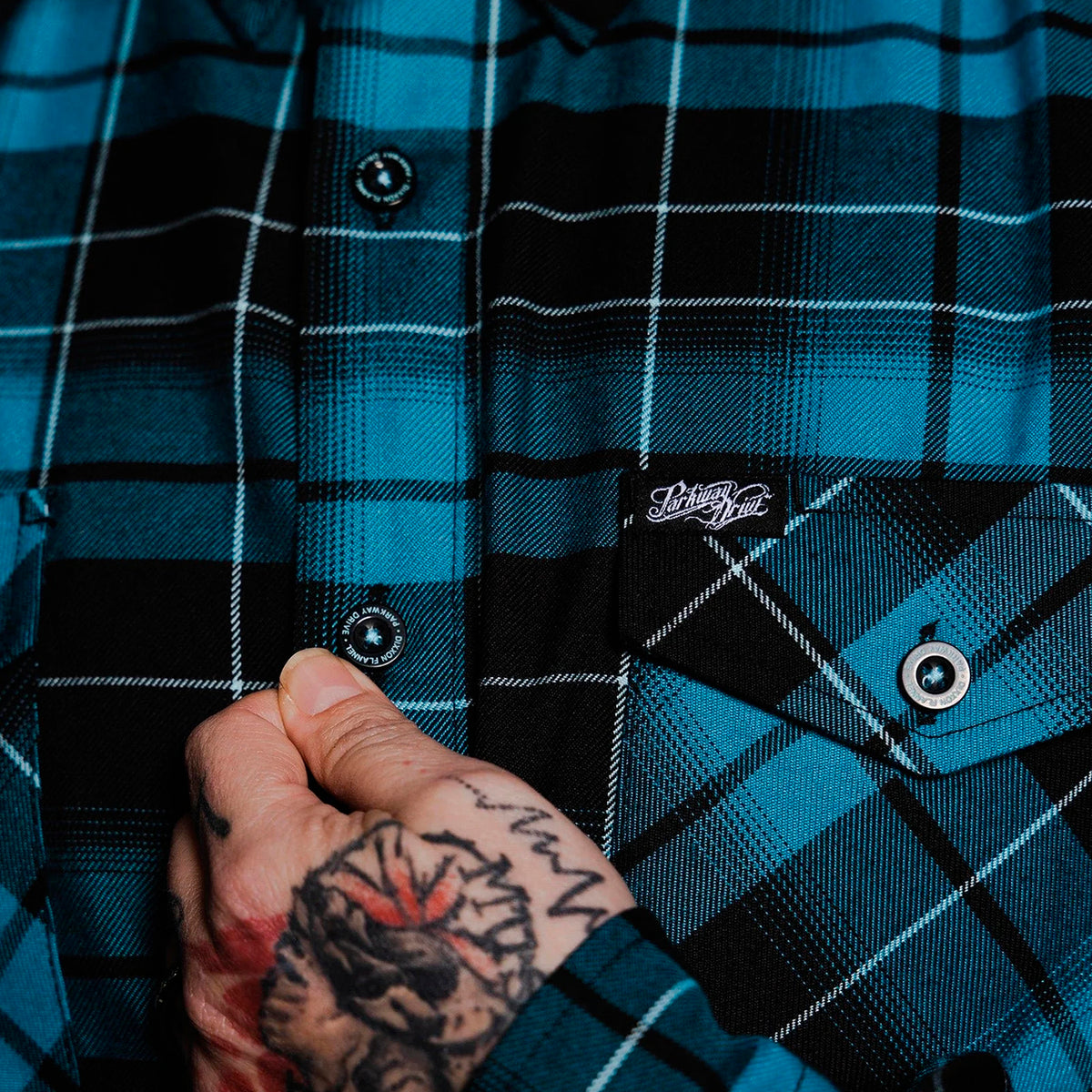 Parkway Drive Deep Blue Flannel, Blue/Black – EXOSHOP