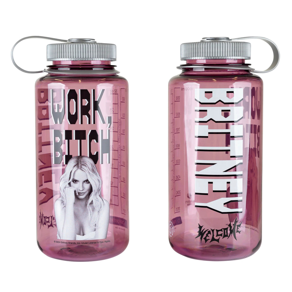 x Britney Spears-Work Bitch Nalgene Water Bottle, Pink – EXOSHOP