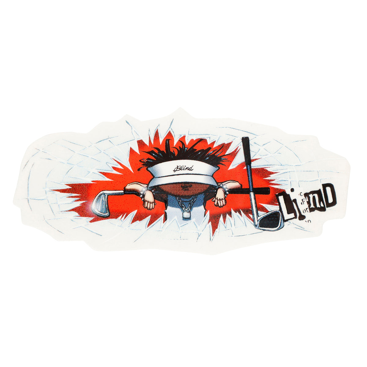 Vintage '02 Sticker - Golfer, Multi – EXOSHOP