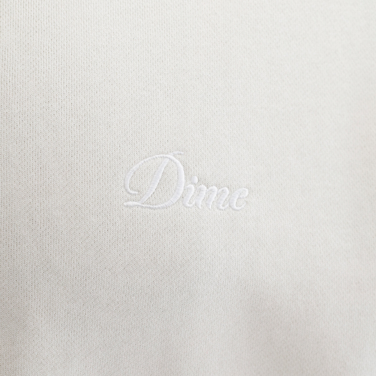 Cursive Small Logo Zip, Natural – EXOSHOP