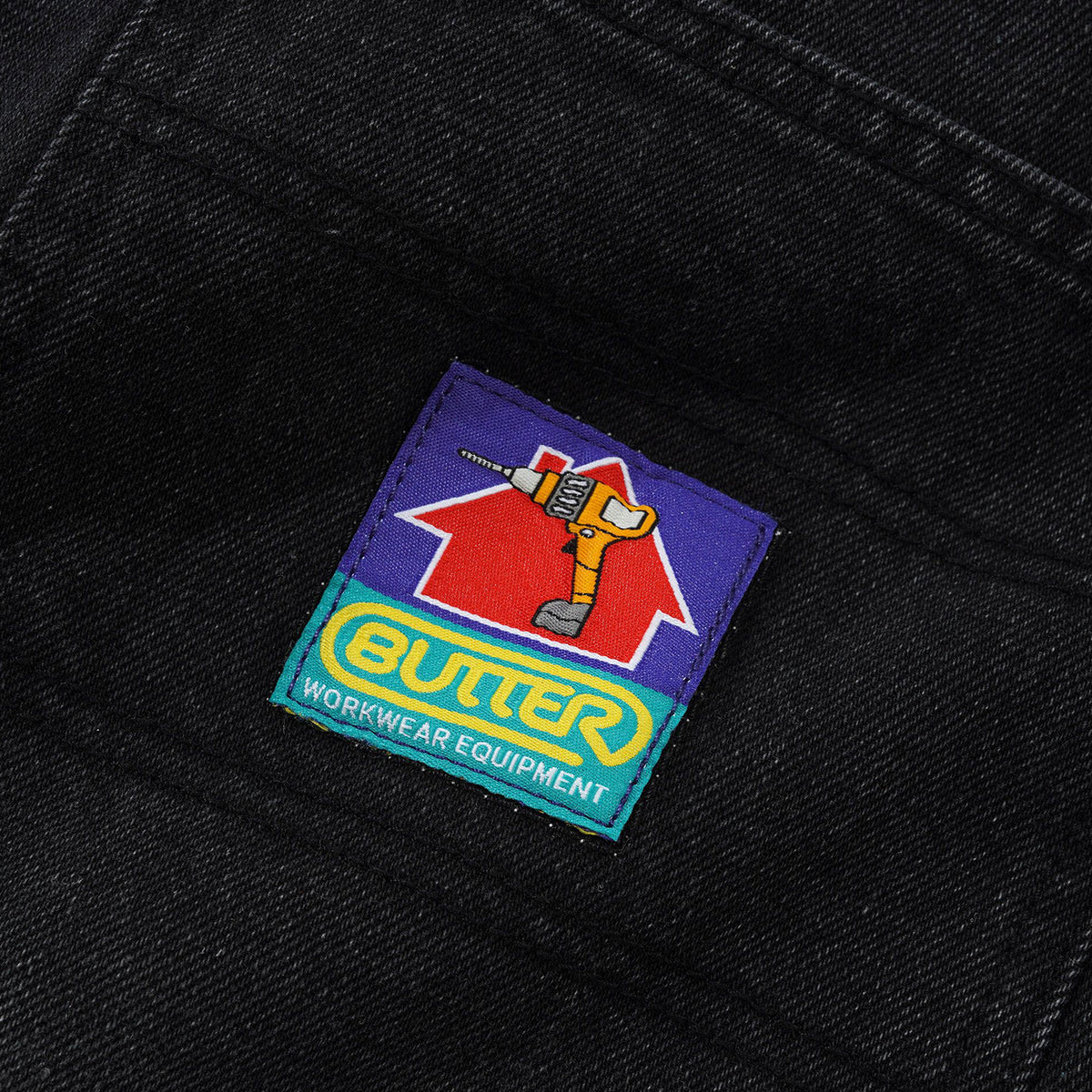 Work Denim Shorts, Distressed Black – EXOSHOP