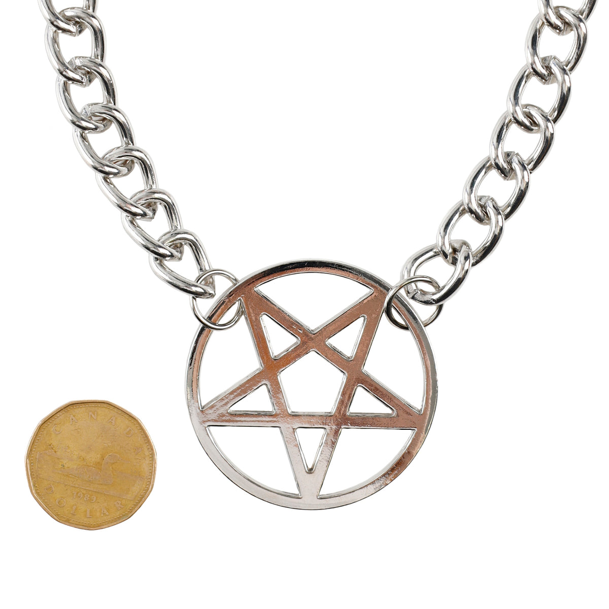 Big Chained Pentagram 26" (2C), Silver – EXOSHOP