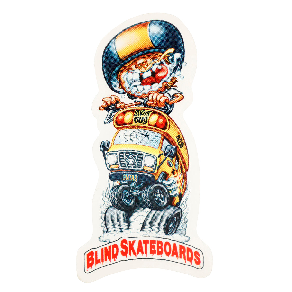 Vintage '02 Sticker - Short Bus, Multi – EXOSHOP