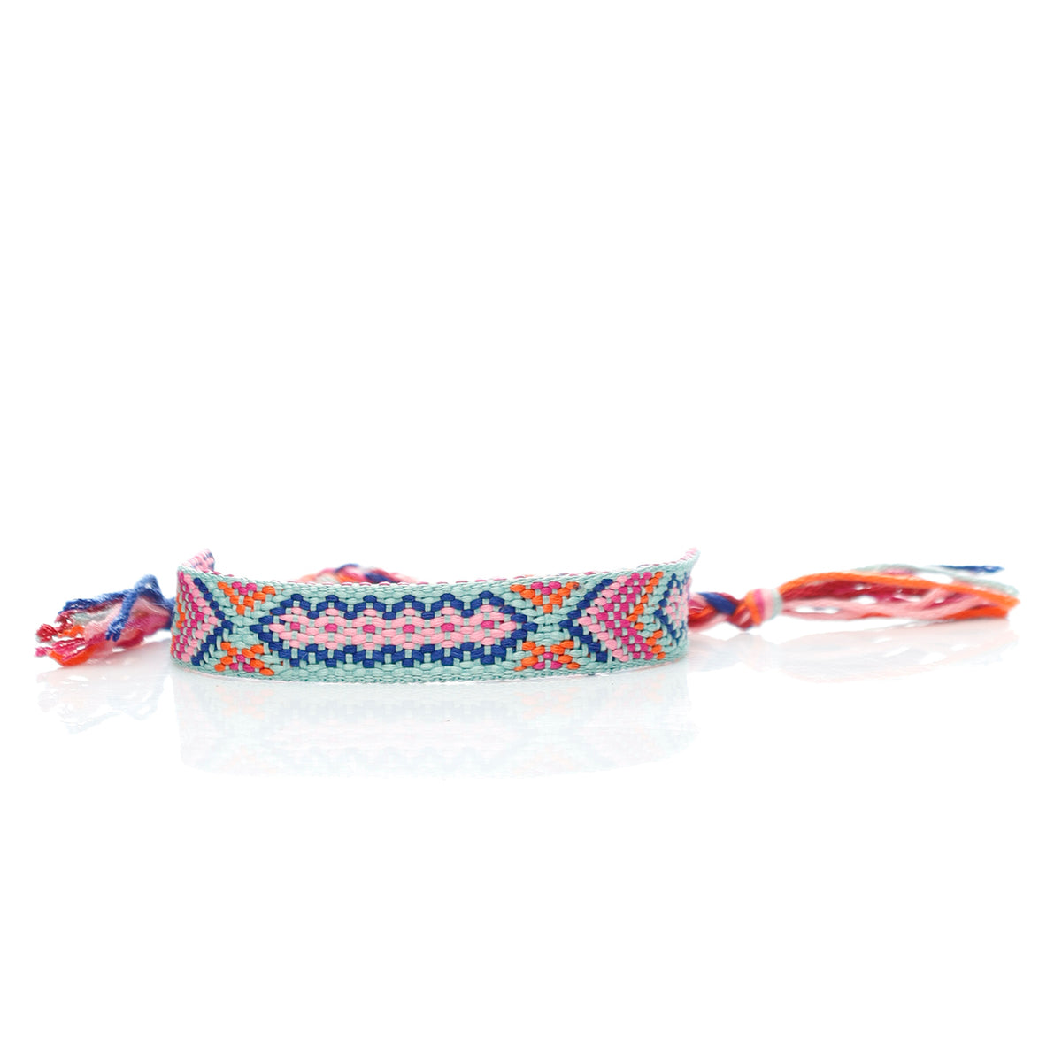 Large Friendship Bracelet, Teal/Pink/Navy – EXOSHOP