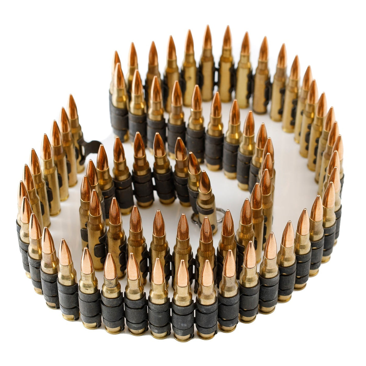 .308 Bullet Belt 42", Brass Shell/Cooper Tips/Black Links – EXOSHOP