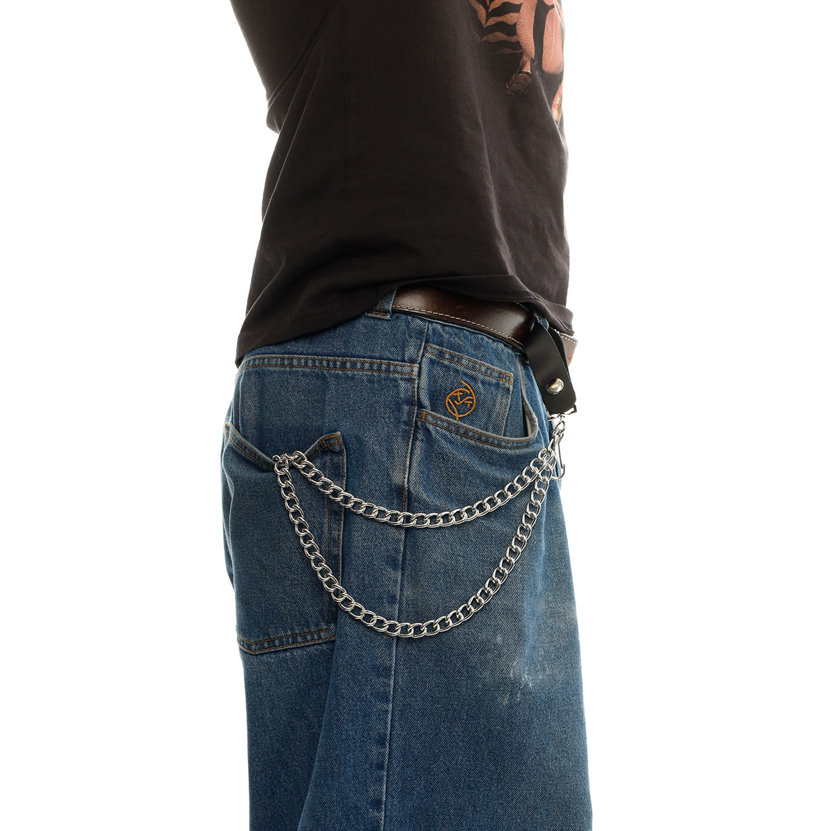 12 "Double Chain, Wallet Chain, Silver – EXOSHOP