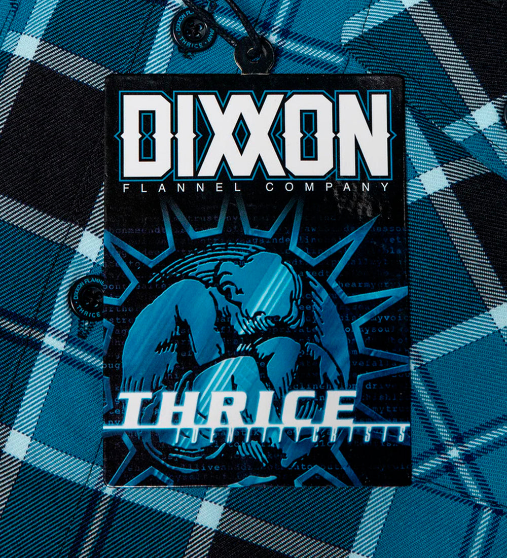 Thrice Identity Crisis Flannel, Blue/Black/White – EXOSHOP