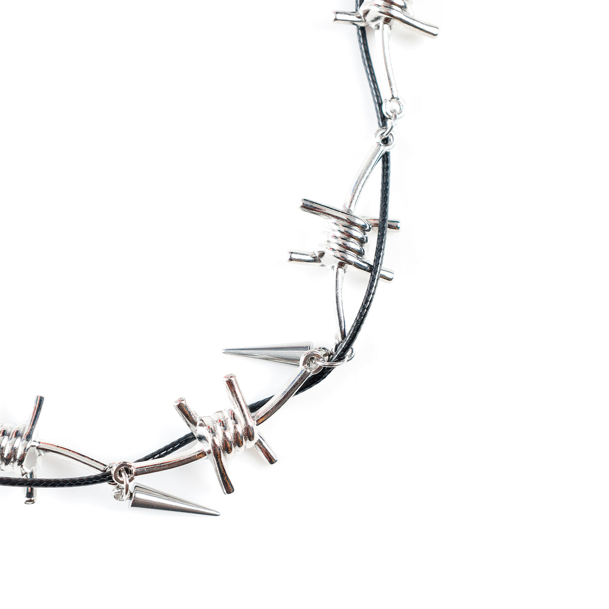 Barbed Wire Spiked Multi Chain, Silver (2E) – EXOSHOP