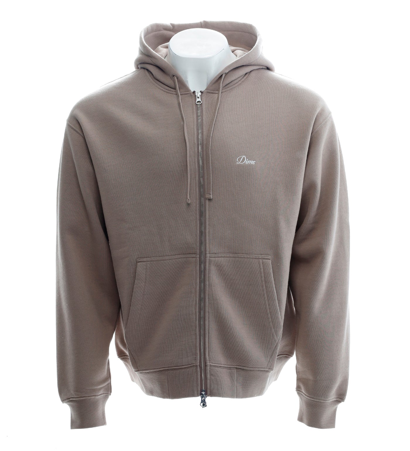 Cursive Small Logo Zip, Driftwood – EXOSHOP